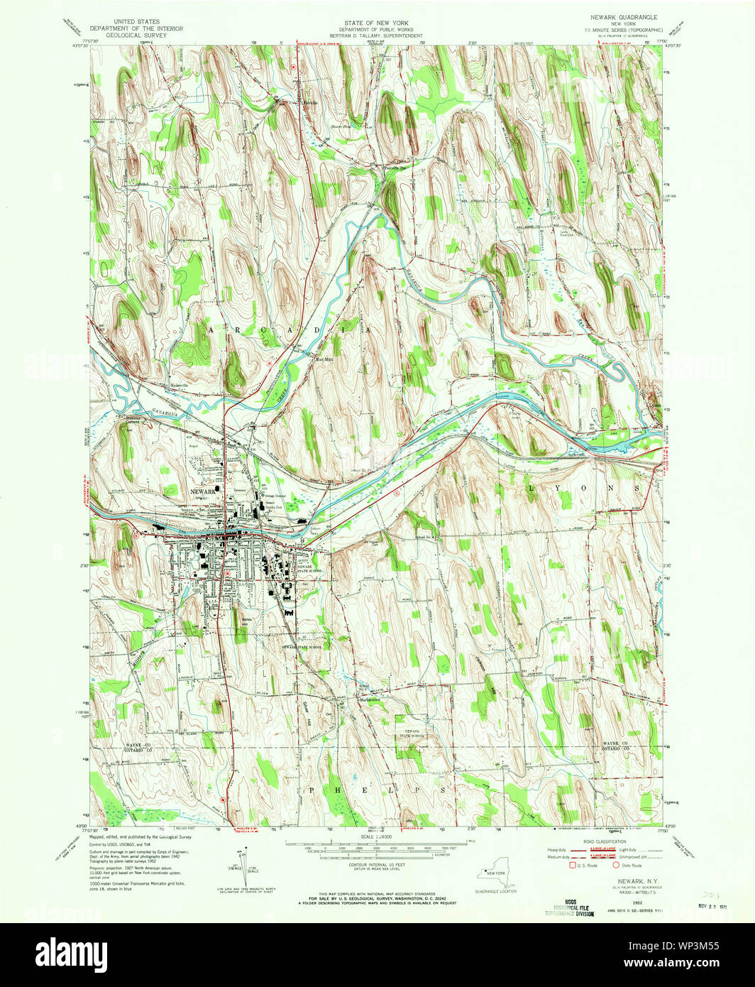 Newark new york map hi-res stock photography and images - Alamy