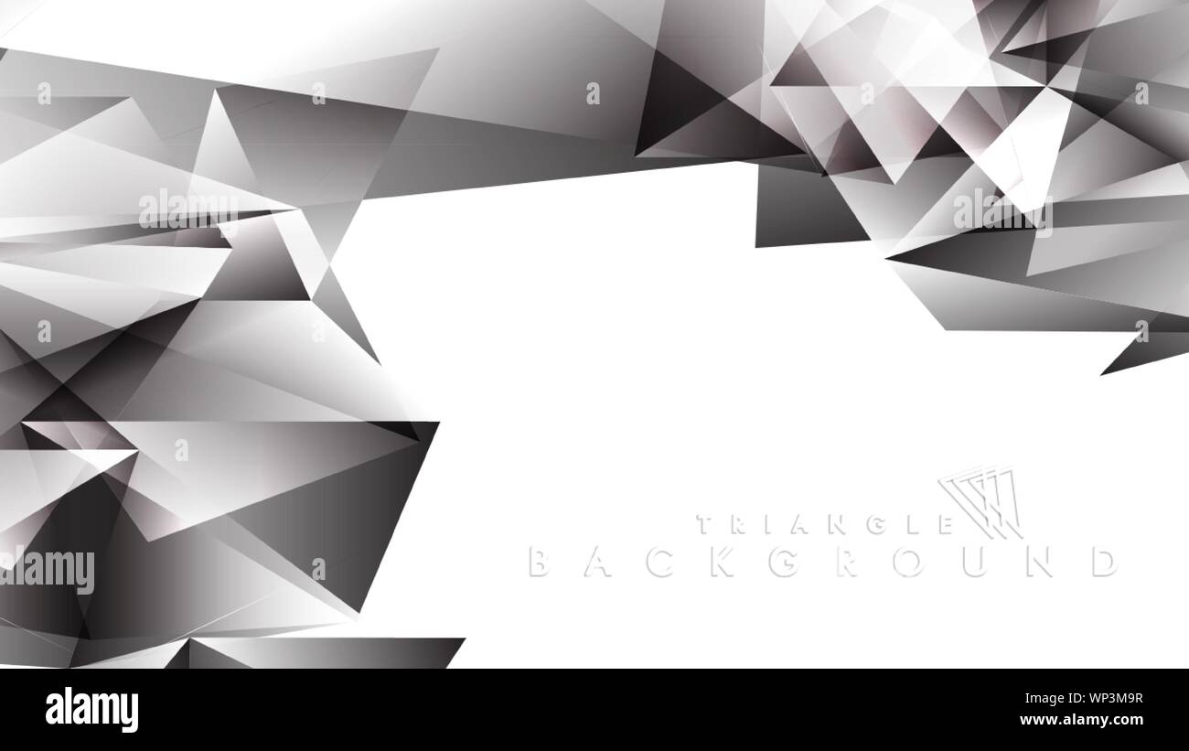 Abstract Gradient black White Geometric Background. Vector Illustration ...