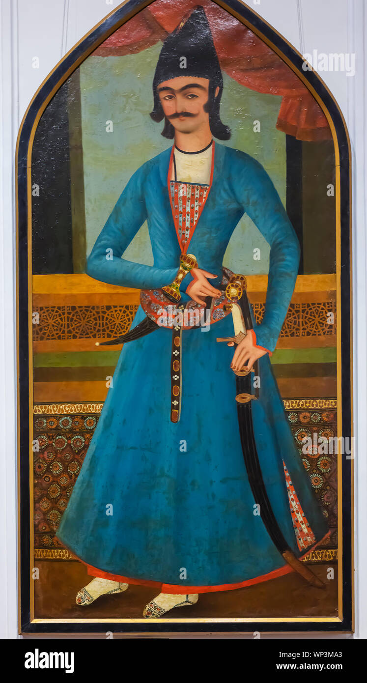 Portrait of Qajar prince, Fine arts museum, Saadabad Palace, Tehran ...
