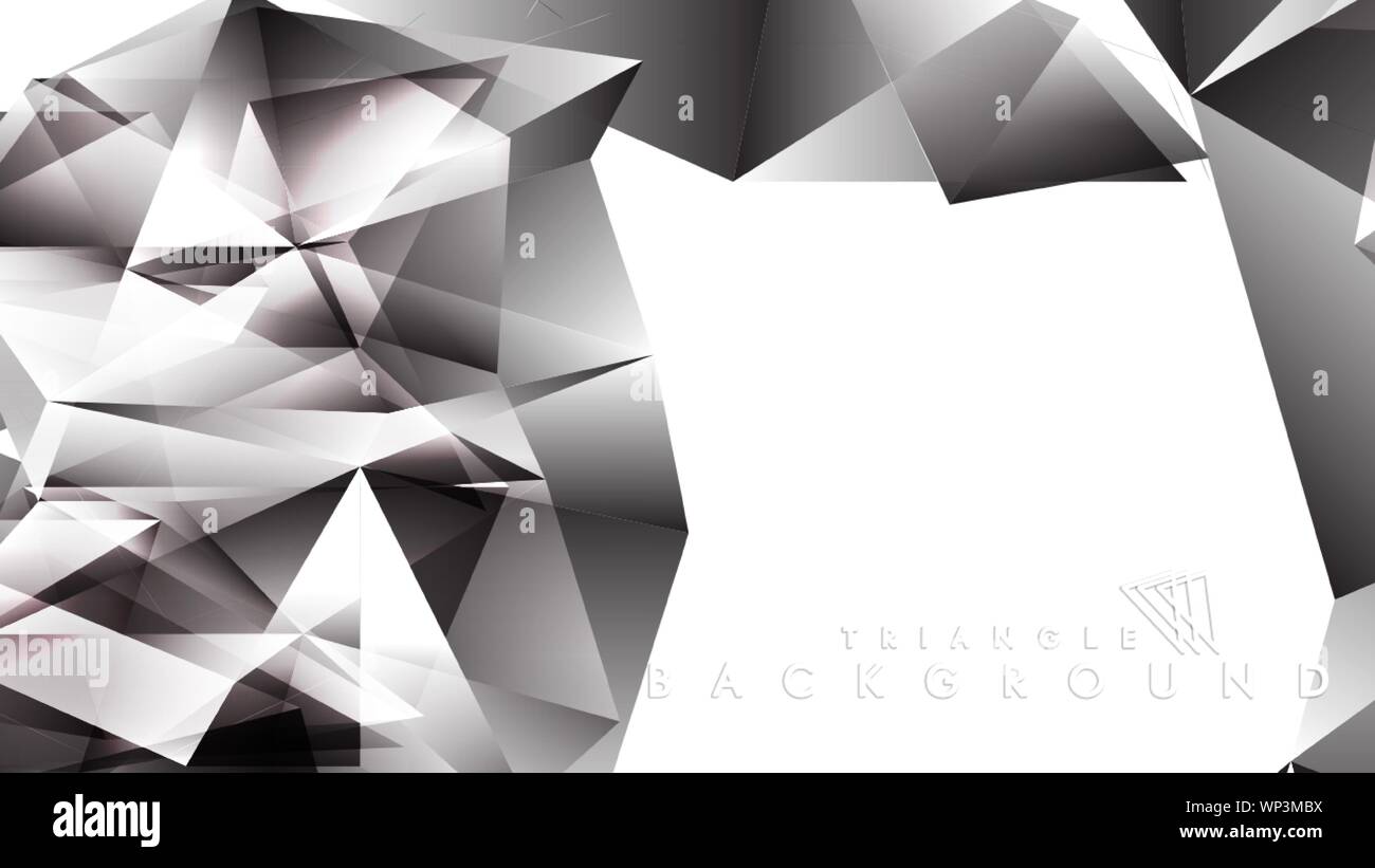 Abstract Gradient black White Geometric Background. Vector Illustration ...