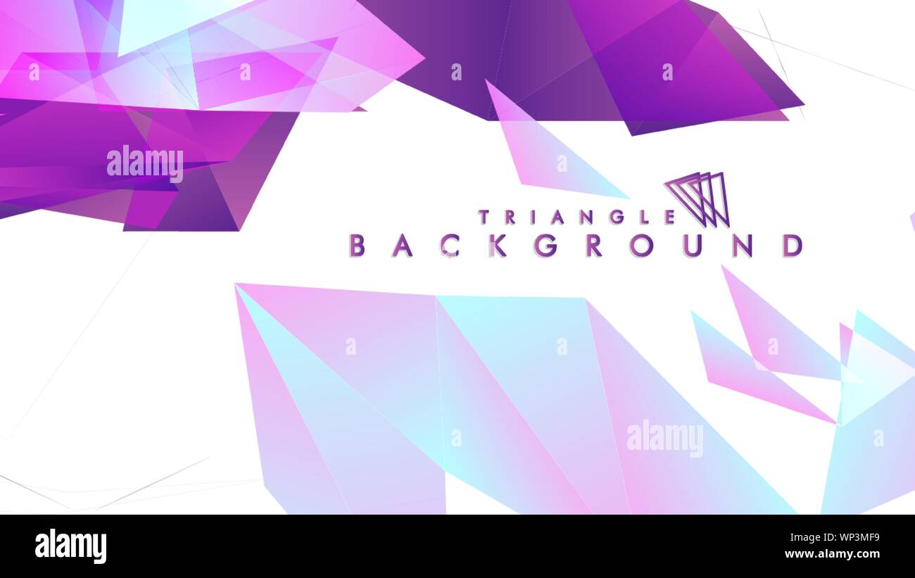 Abstract vector triangle background with colorful gradient. Vector EPS ...
