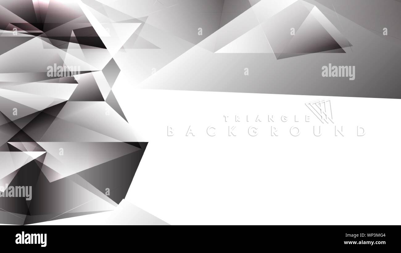 Abstract Gradient black White Geometric Background. Vector Illustration ...