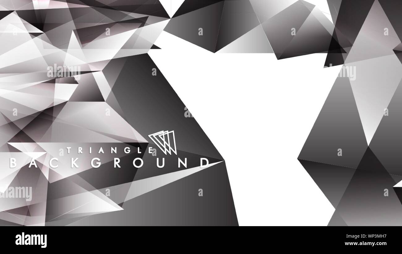Abstract Gradient black White Geometric Background. Vector Illustration ...