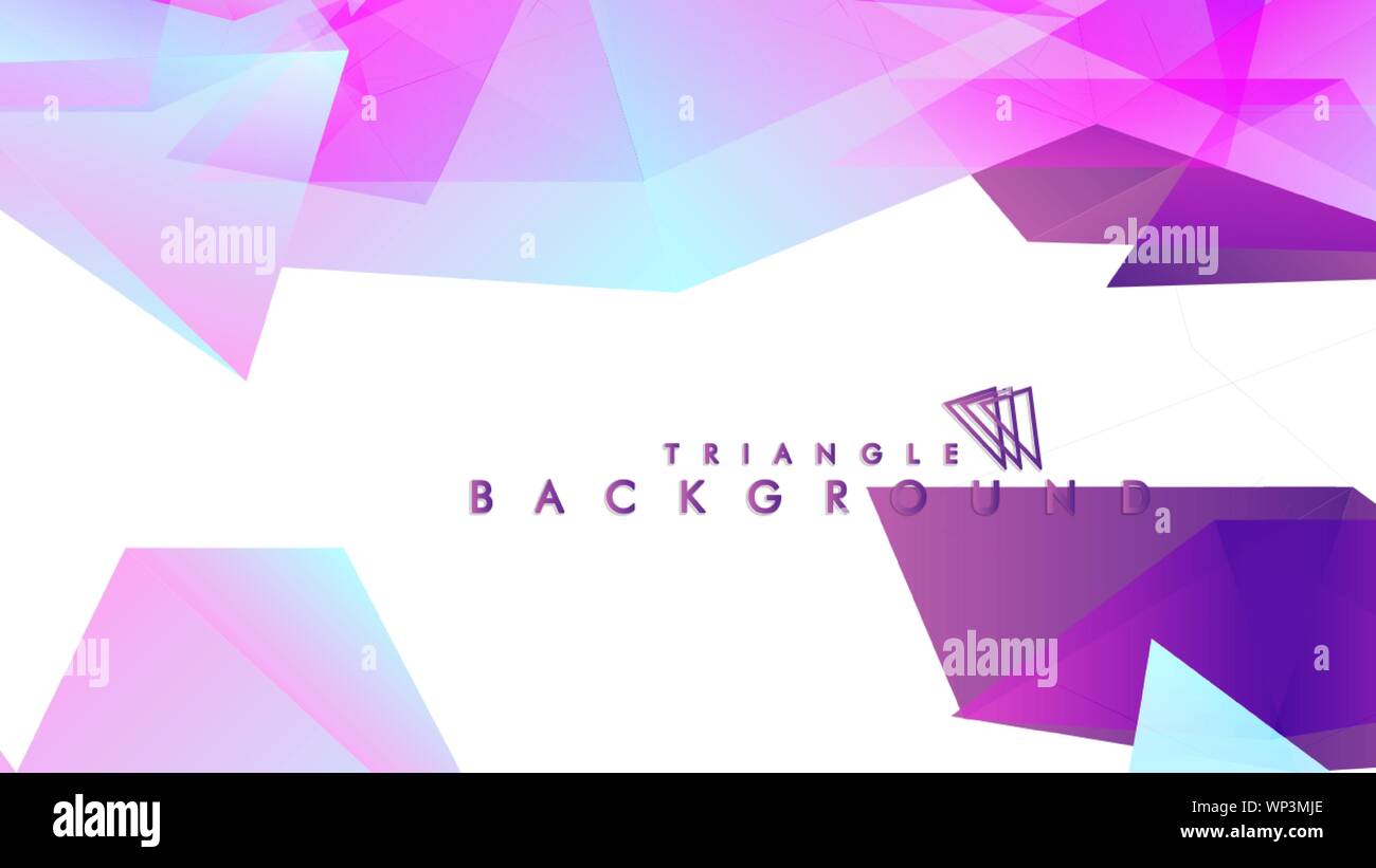 Abstract vector triangle background with colorful gradient. Vector EPS ...