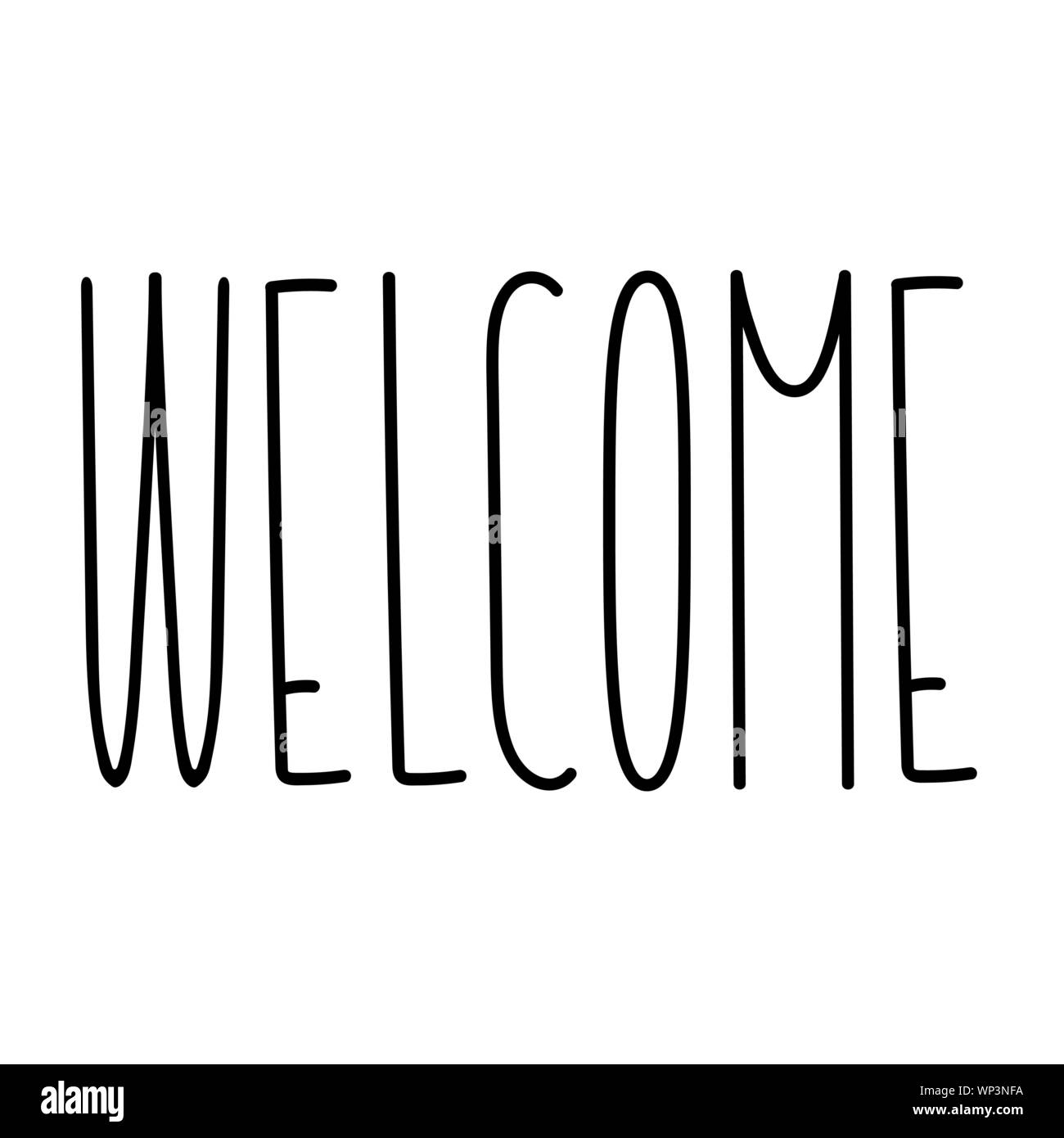 Shop cafe words text set for decoration design template Stock Vector ...