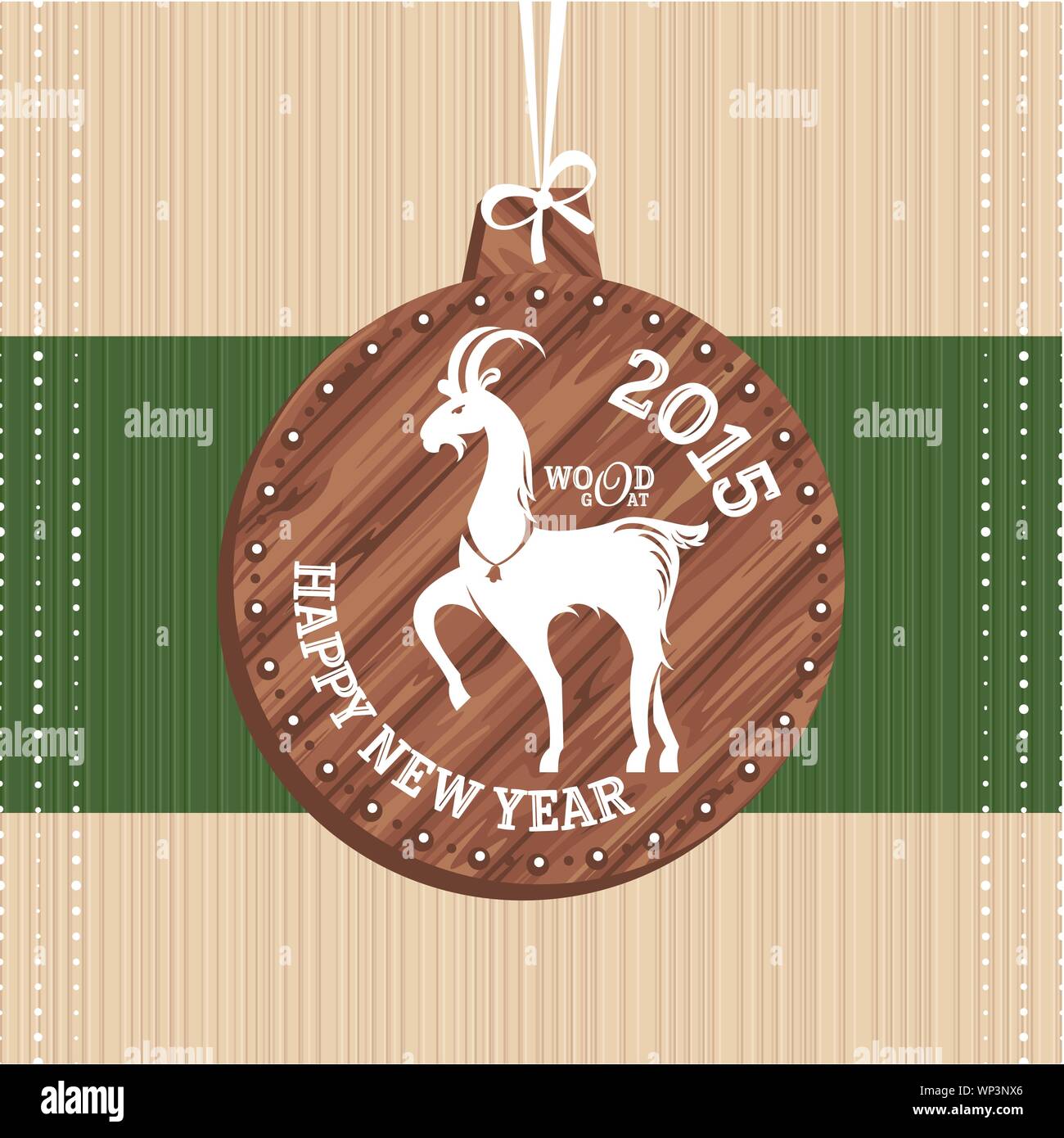 New year greeting card with goat Stock Vector Image & Art - Alamy