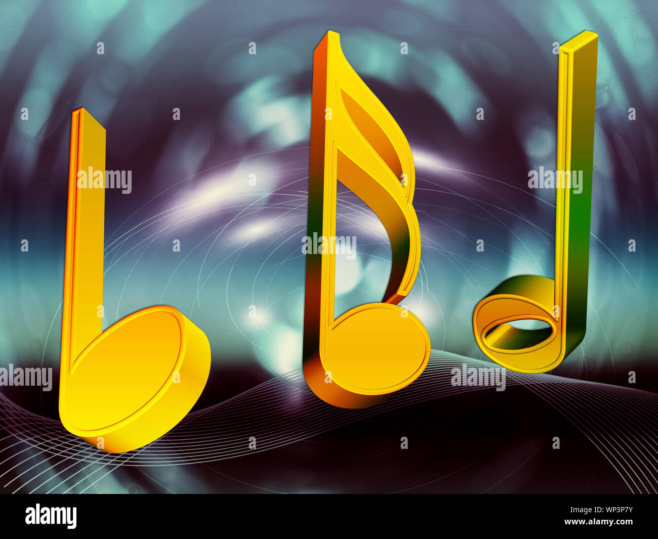 Musical notes abstract background for art design Stock Photo - Alamy