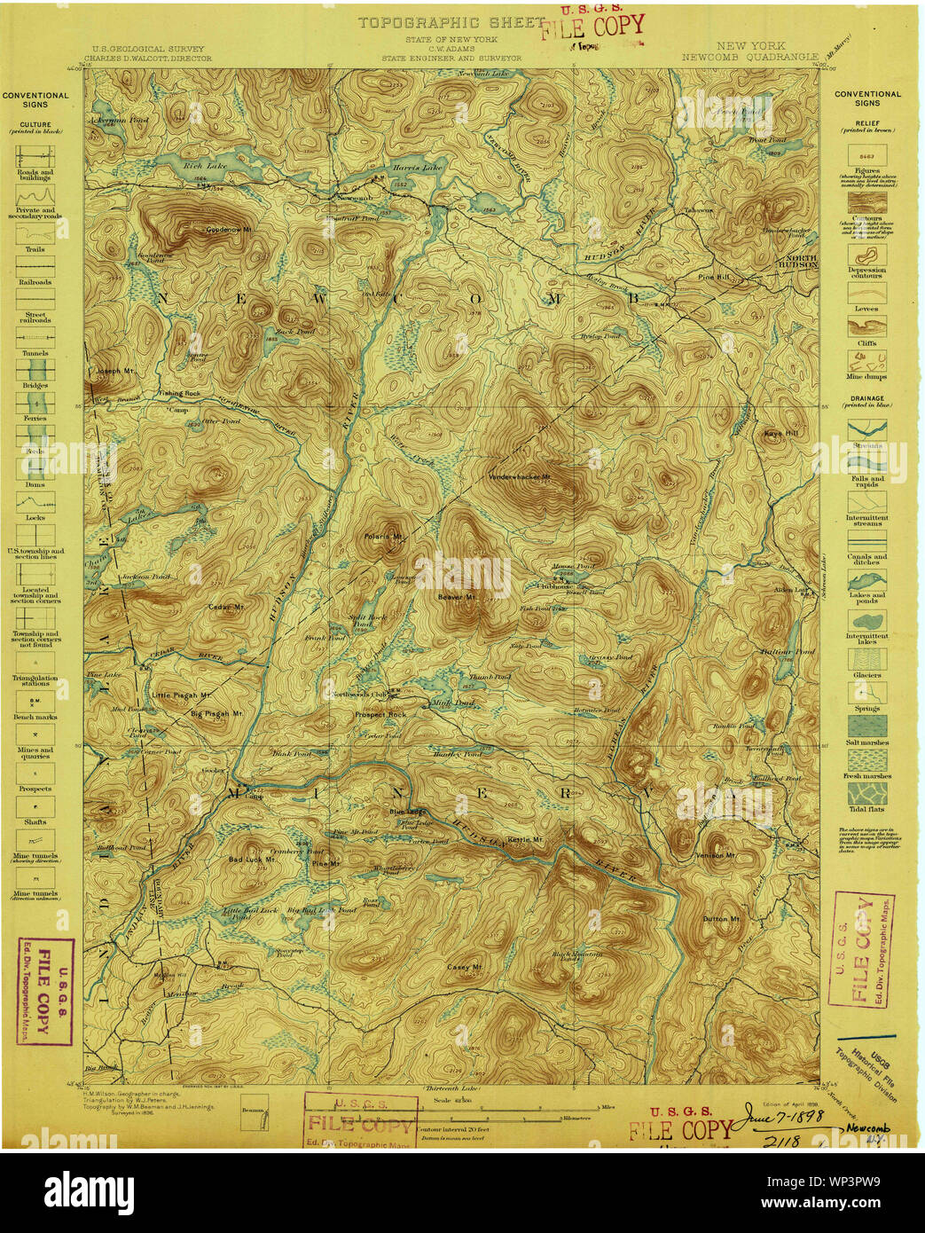 New York NY Newcomb 144223 1898 62500 Restoration Stock Photo - Alamy