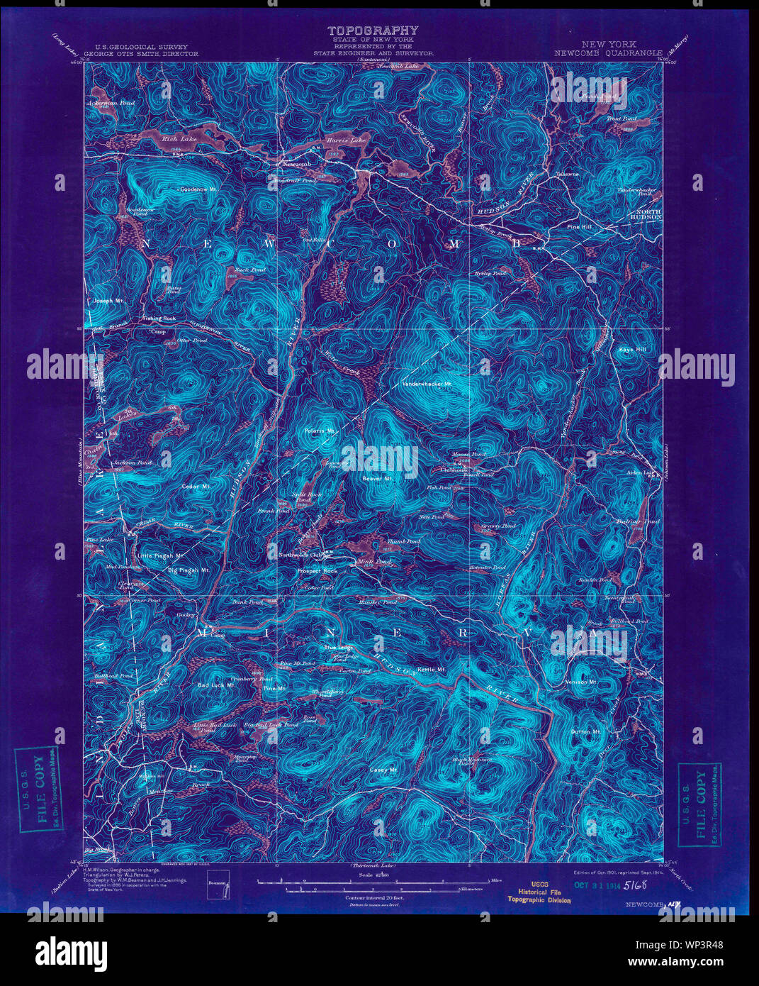 Newcomb map hi-res stock photography and images - Alamy