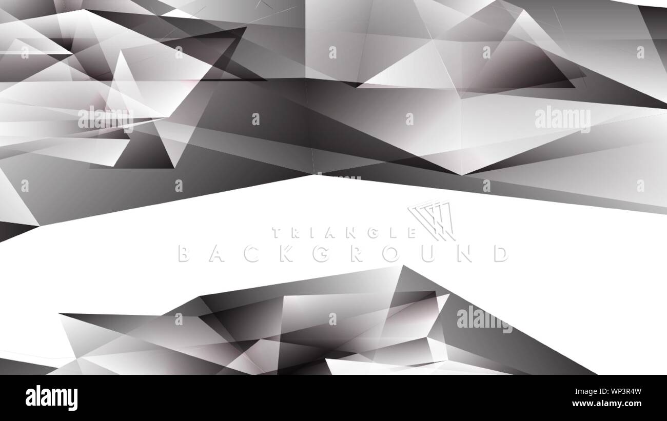 Abstract Gradient black White Geometric Background. Vector Illustration ...