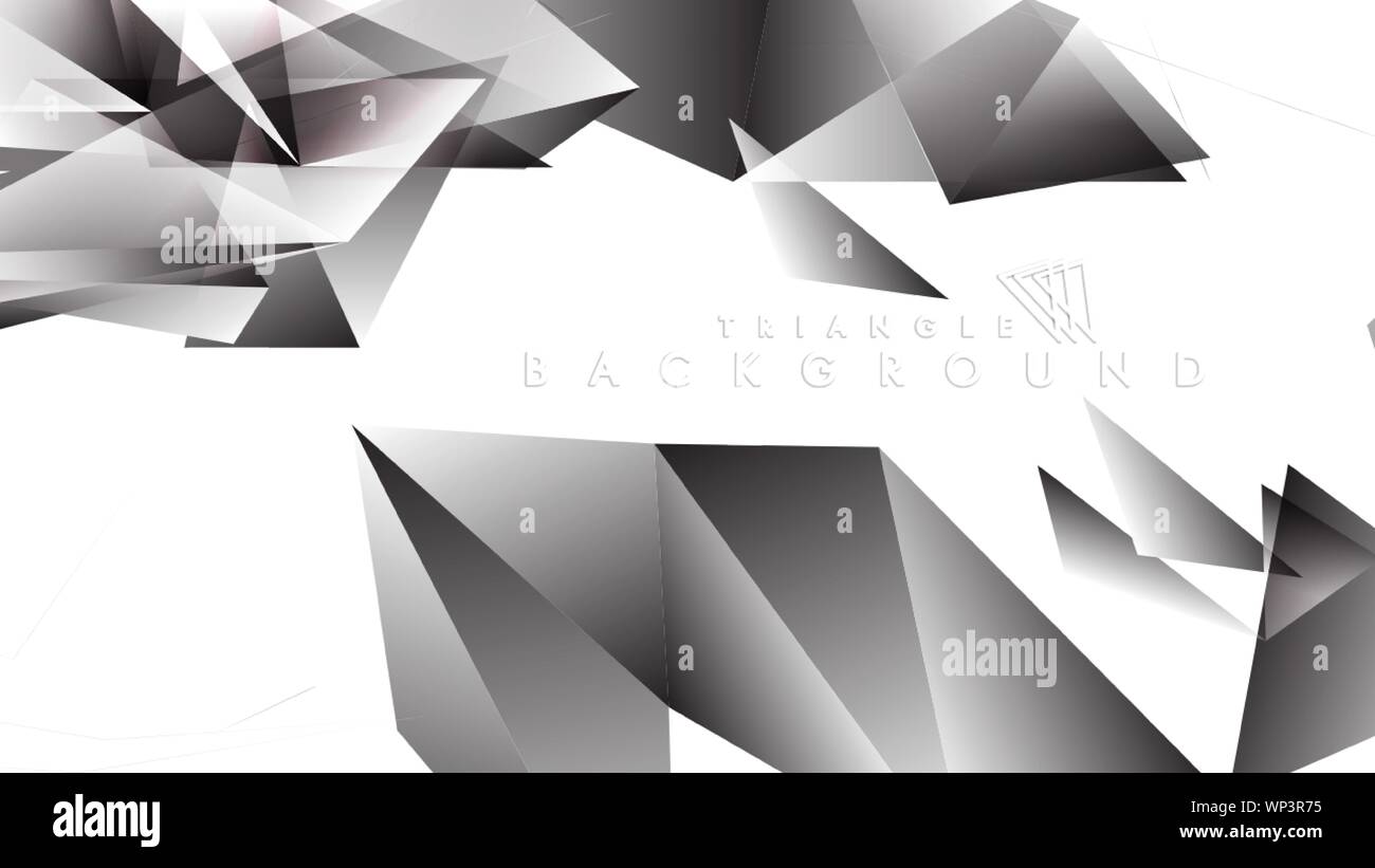 Abstract Gradient black White Geometric Background. Vector Illustration ...