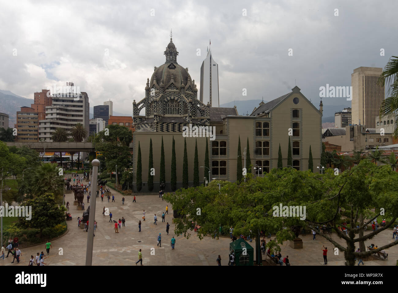 Streets and squares of downtown Medellin Stock Photo - Alamy