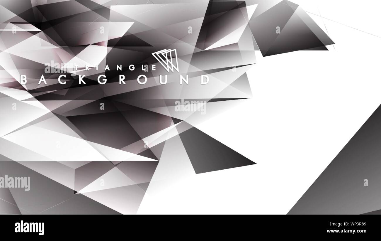 Abstract Gradient black White Geometric Background. Vector Illustration ...