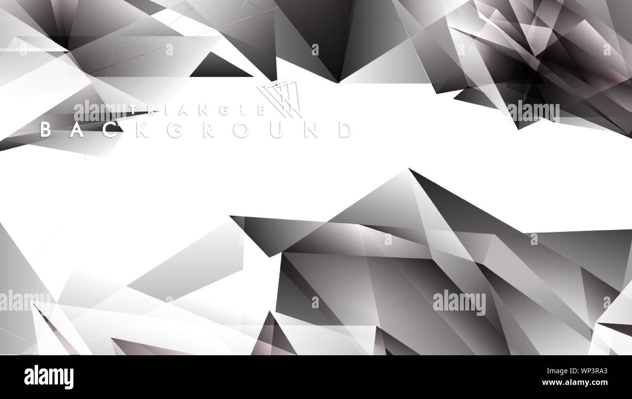 Abstract Gradient black White Geometric Background. Vector Illustration ...