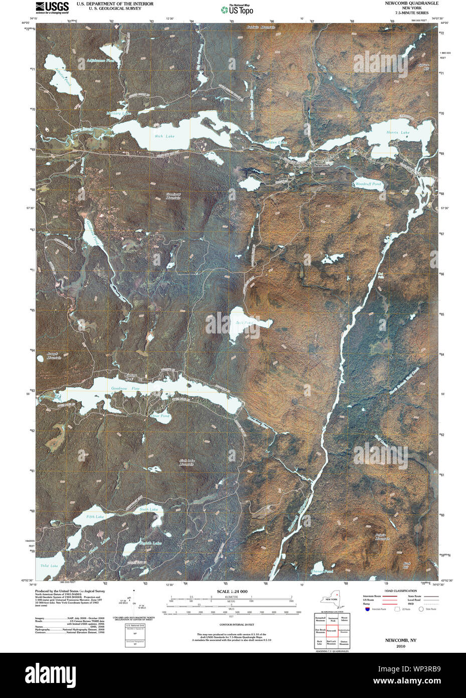 Map of newcomb Cut Out Stock Images & Pictures - Alamy