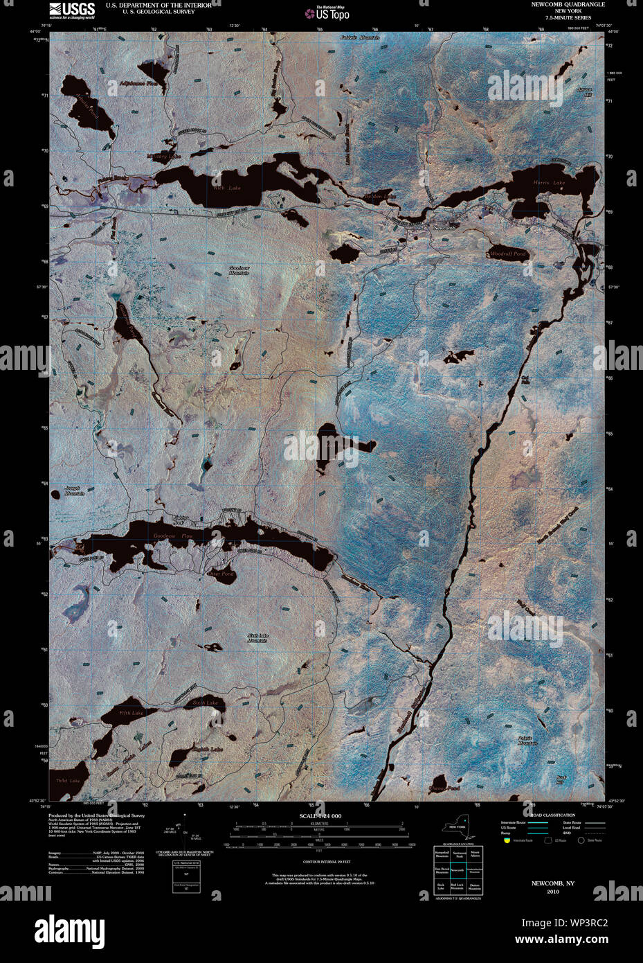 Map of newcomb hi-res stock photography and images - Alamy