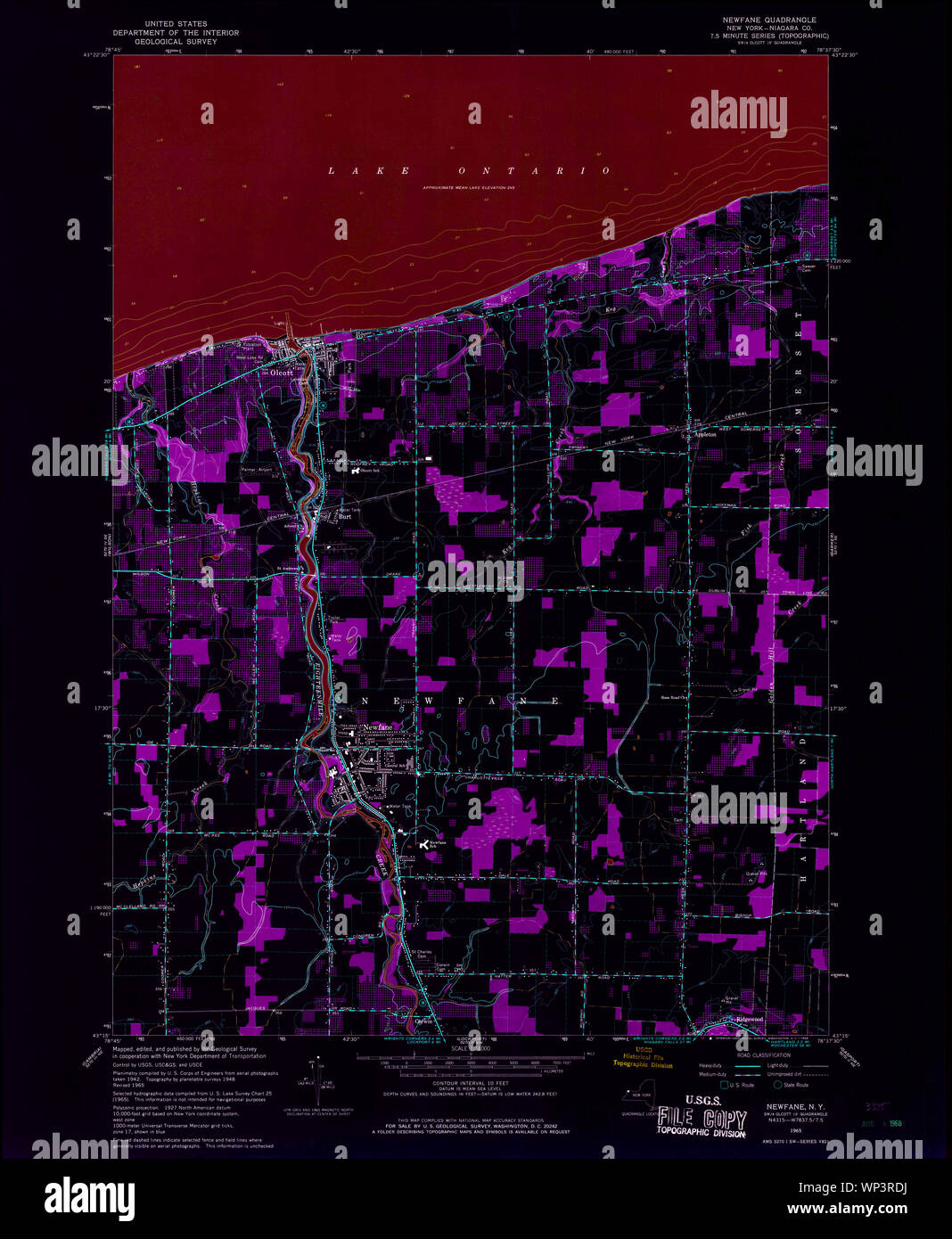 Map of newfane hi-res stock photography and images - Alamy