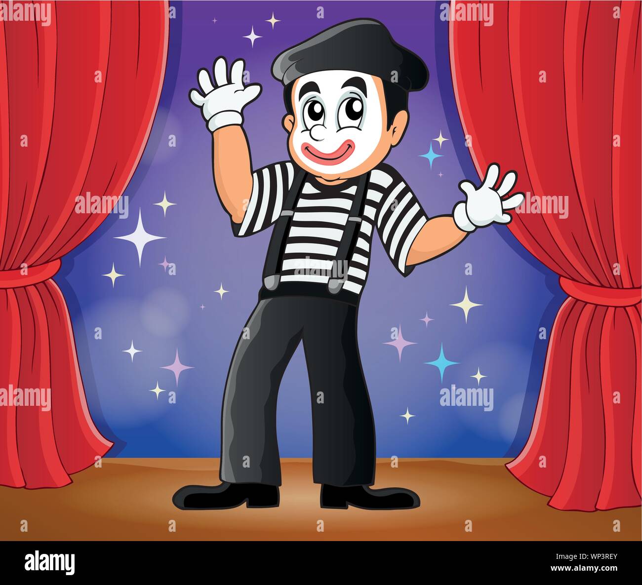 Mime entertainer Stock Vector Images - Alamy