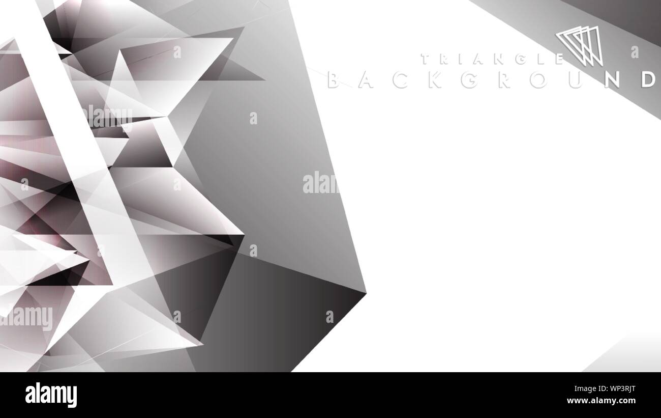 Abstract Gradient black White Geometric Background. Vector Illustration ...