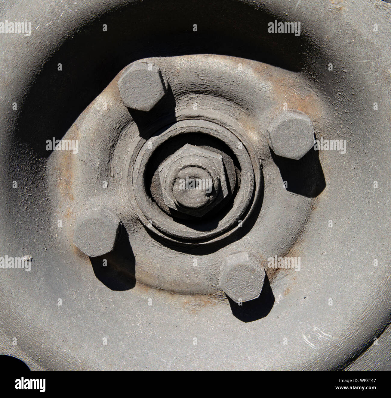 The iron disk of a car wheel - tire fitting, car repair Stock Photo - Alamy