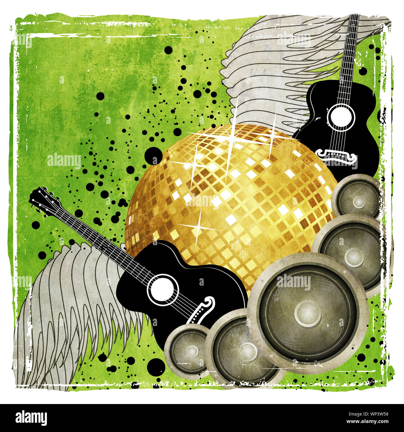 Green Music Wallpaper Design