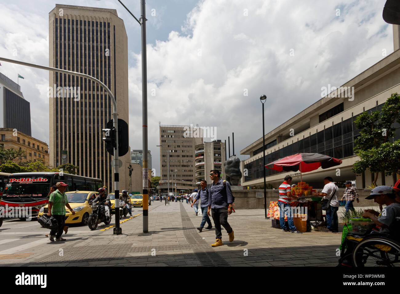 Streets and squares of downtown Medellin Stock Photo - Alamy