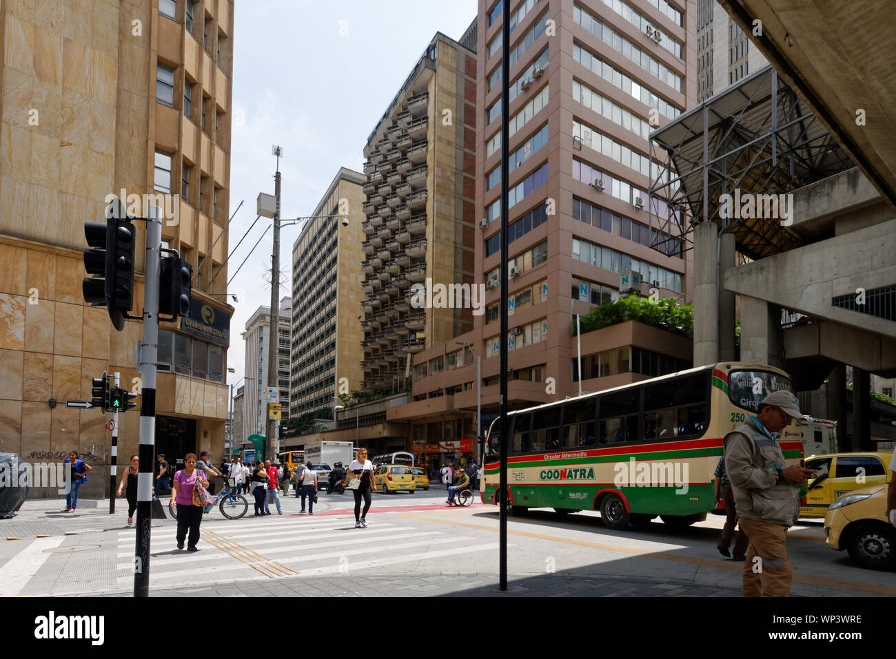 Streets and squares of downtown Medellin Stock Photo - Alamy