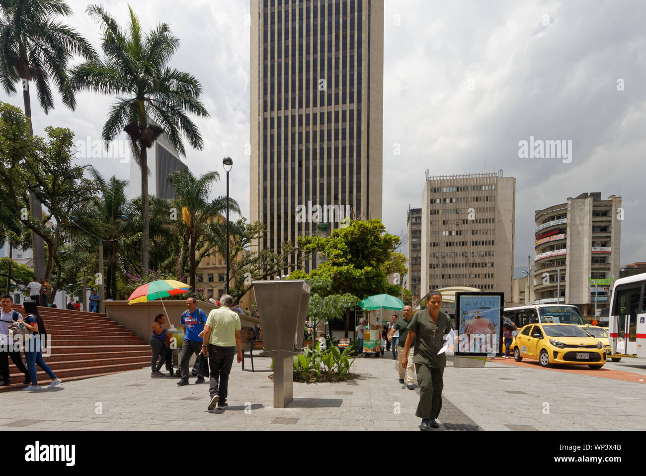 Streets and squares of downtown Medellin Stock Photo - Alamy