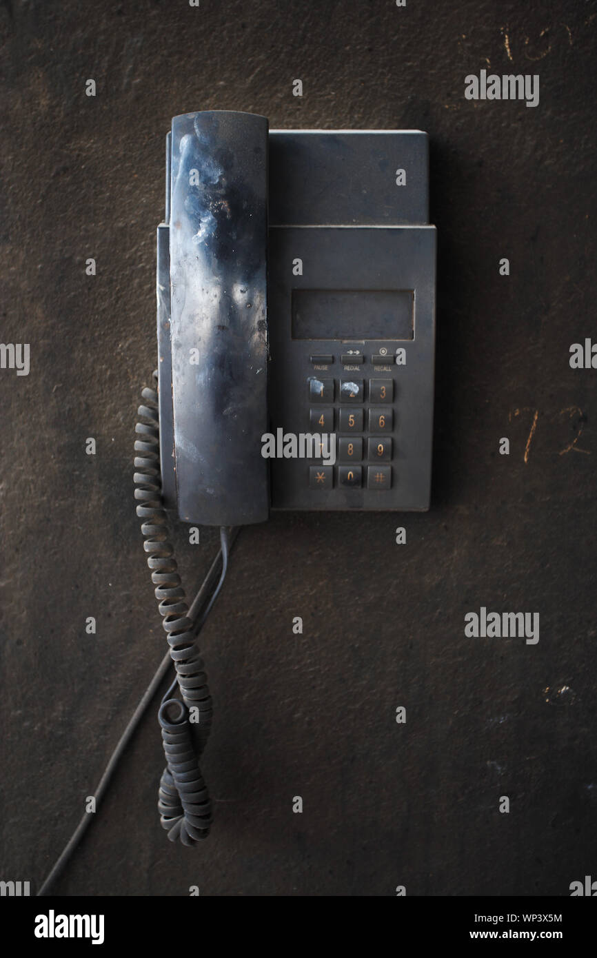 Old fixed landline telephone hi-res stock photography and images - Alamy