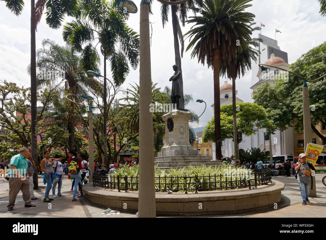 Streets and squares of downtown Medellin Stock Photo - Alamy