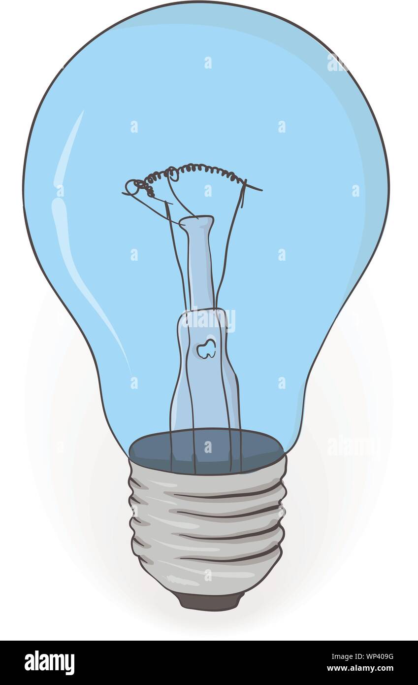 Old electric bulb - vector illustration eps8 Stock Vector Image & Art ...