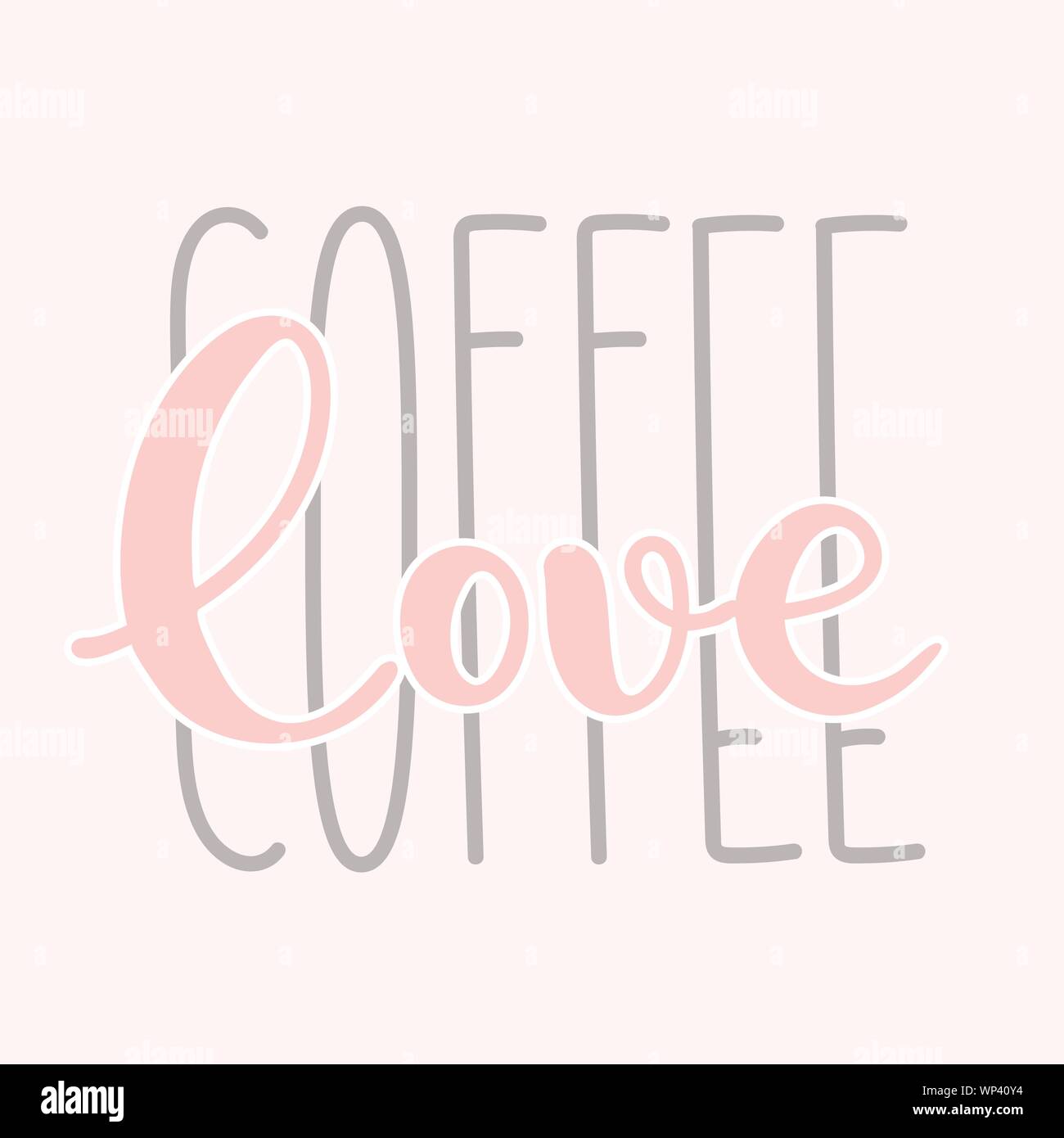 Coffee typography lettering sign logo design template Stock Vector ...