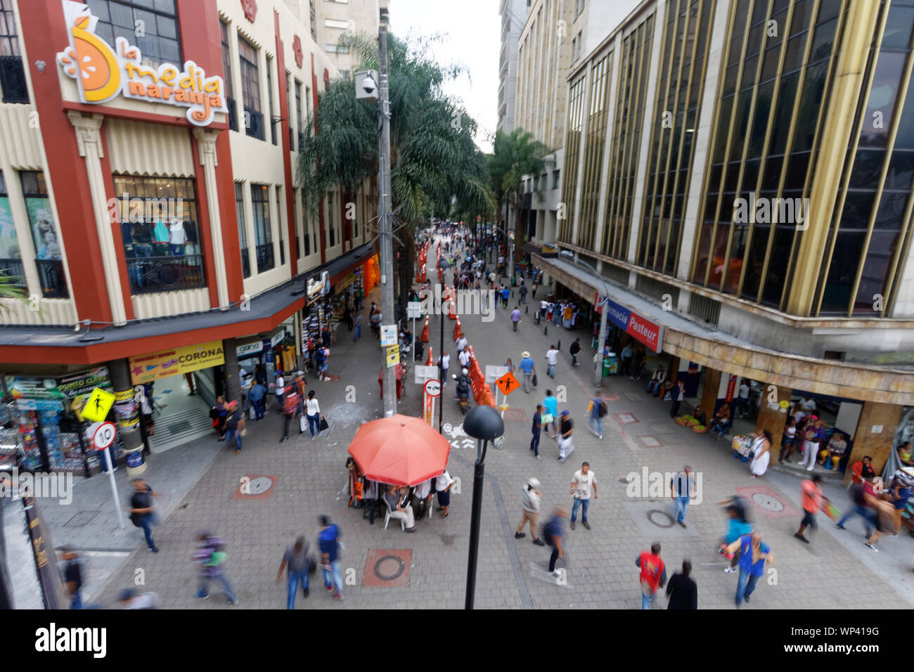 Streets and squares of downtown Medellin Stock Photo - Alamy