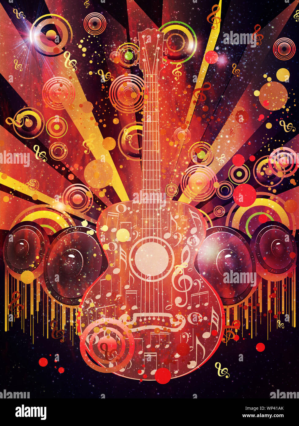 Funky Music Background