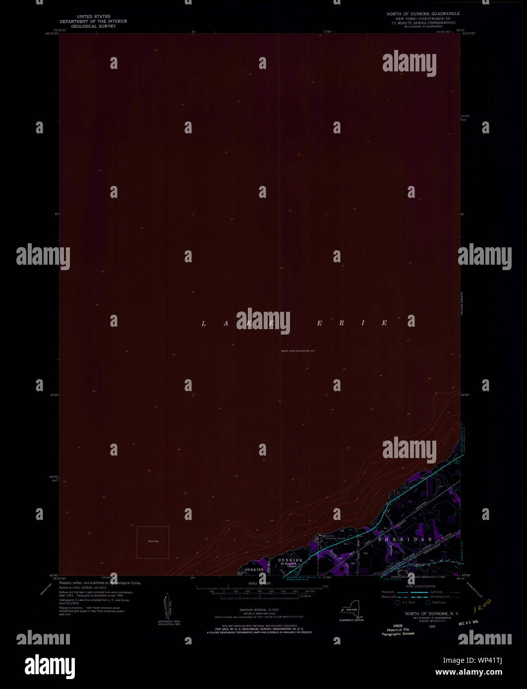 Map of dunkirk new york hi-res stock photography and images - Alamy