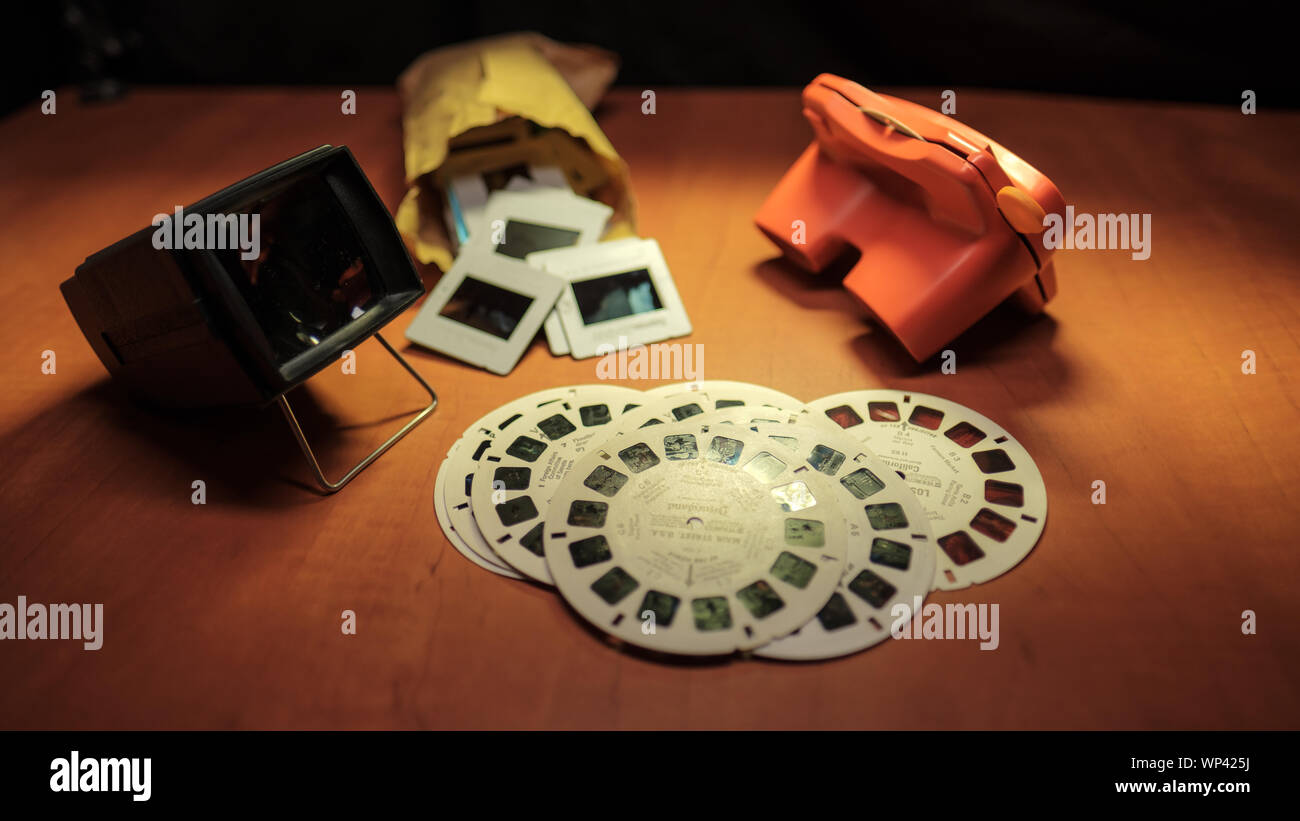 Vintage products & old "gadgets" photo session, my own collection Stock ...