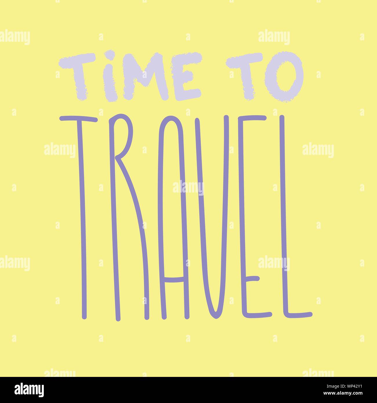 Travel lettering illustration text for inspiration template Stock ...