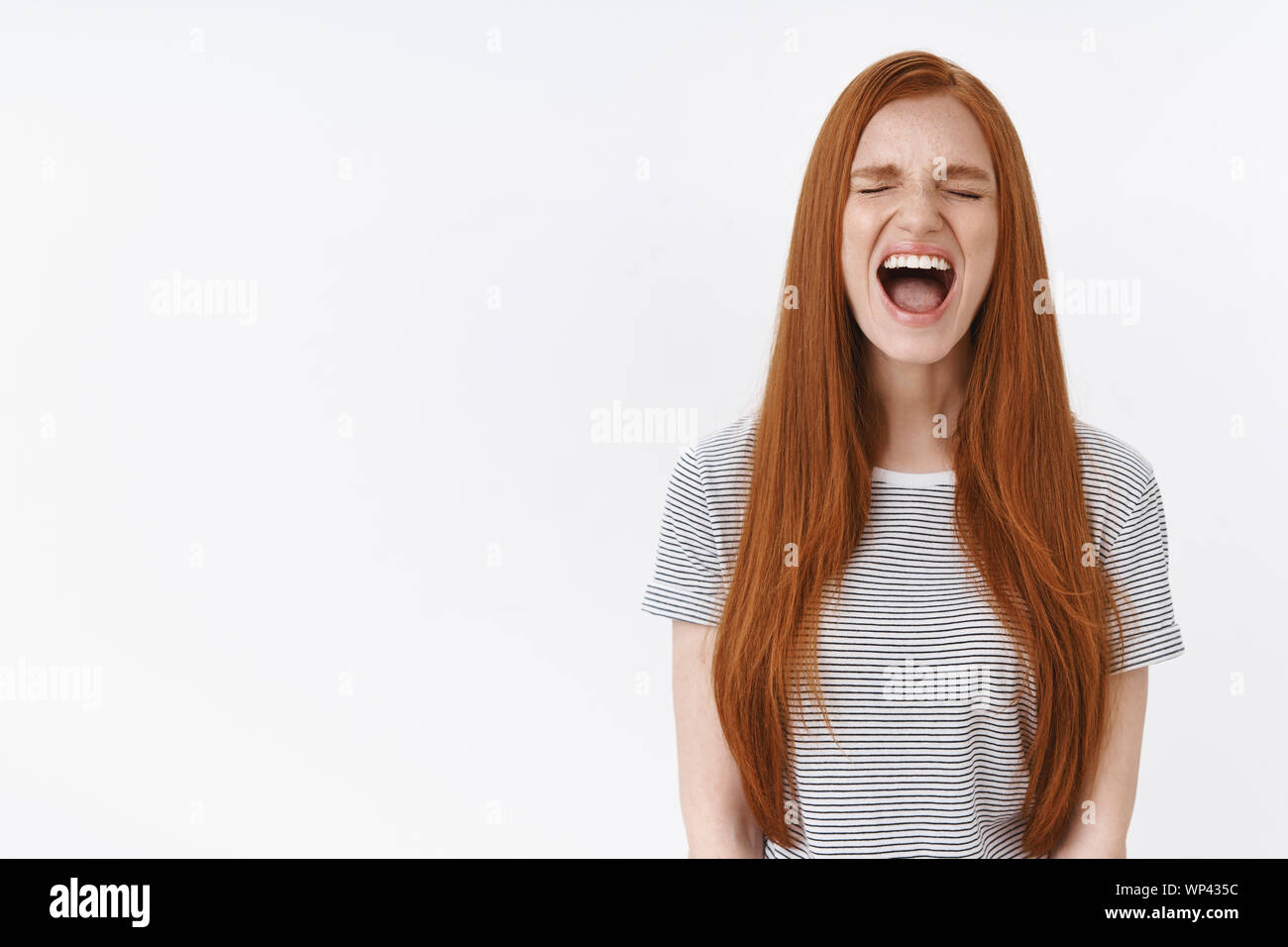 She hates everything. Disturbed fed up freaked out redhead girlfriend ...