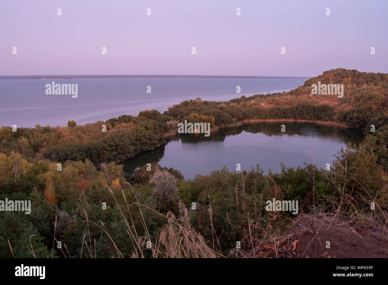 Beautiful lake in Ukraine. Lake Buchak, Cherkasy region, Ukraine Stock ...
