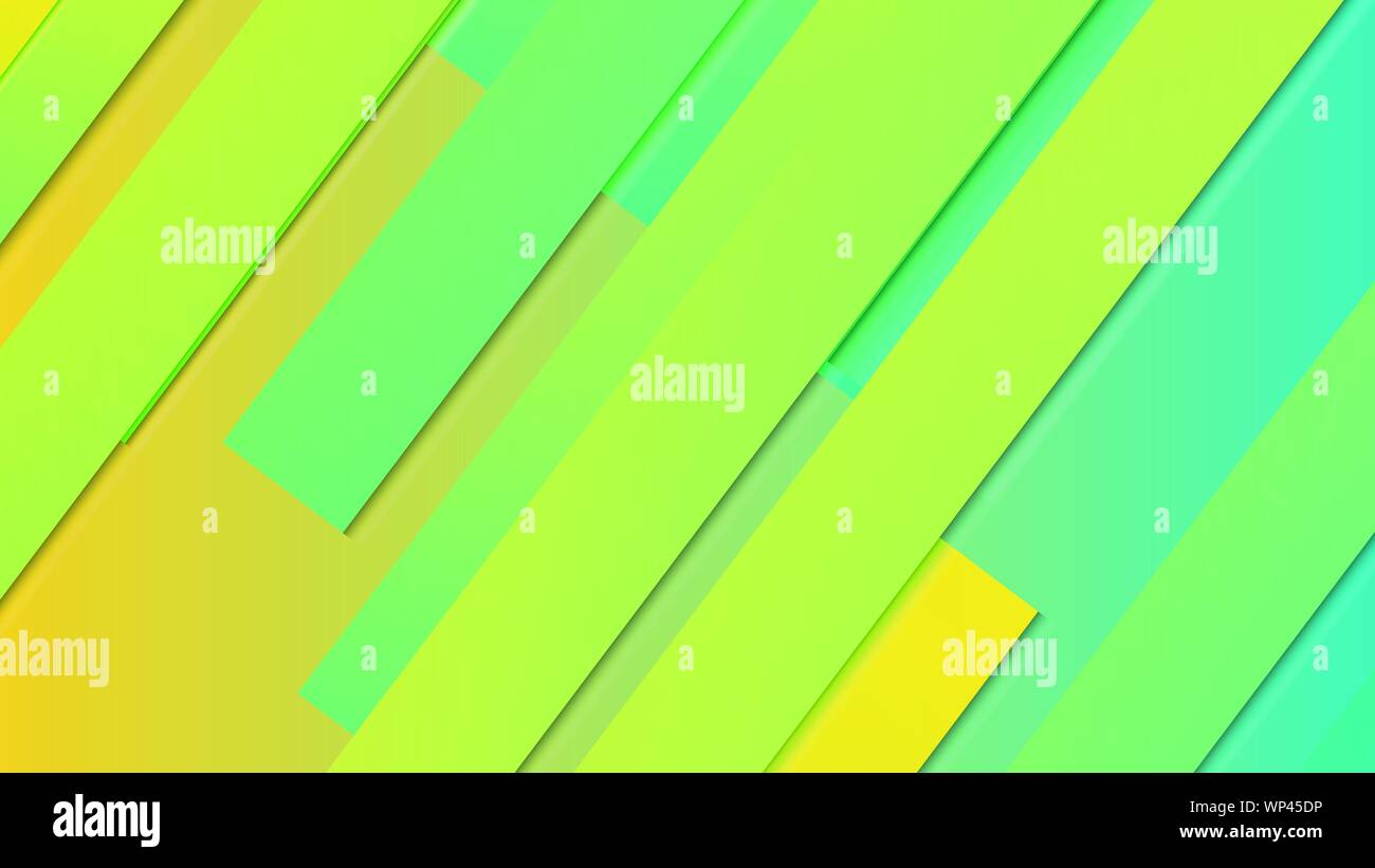 abstract geometric background line with color gradient green and yellow ...