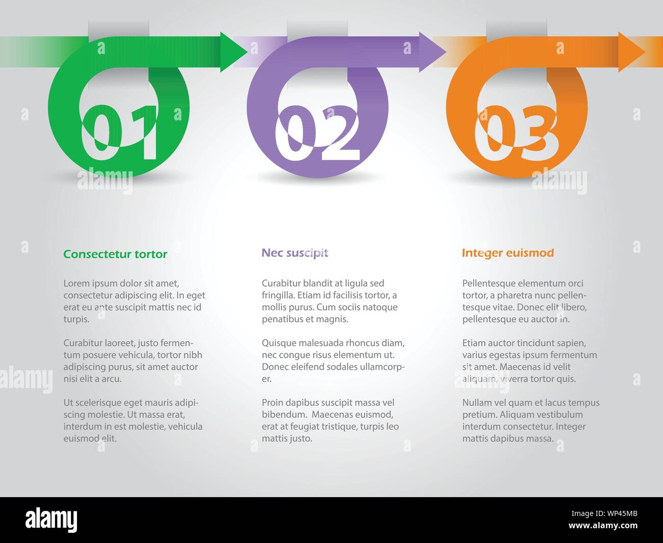 Infographic design with arrows and numbers Stock Vector Image & Art - Alamy