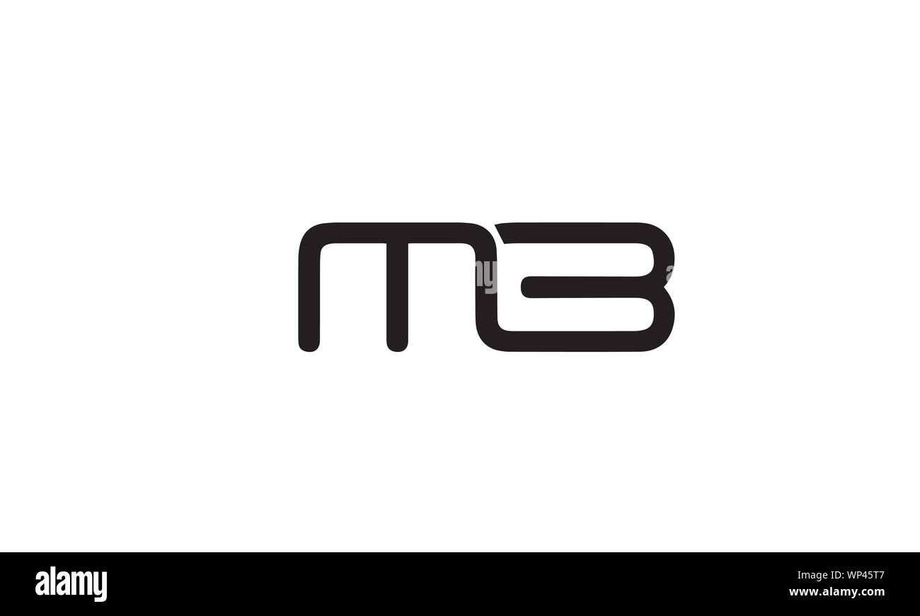 Mb letter design hi-res stock photography and images - Alamy