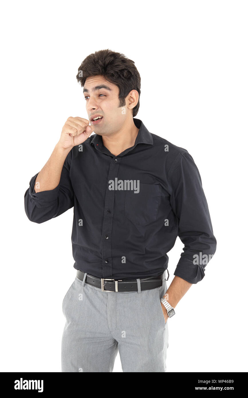 Man Coughing High Resolution Stock Photography and Images - Alamy