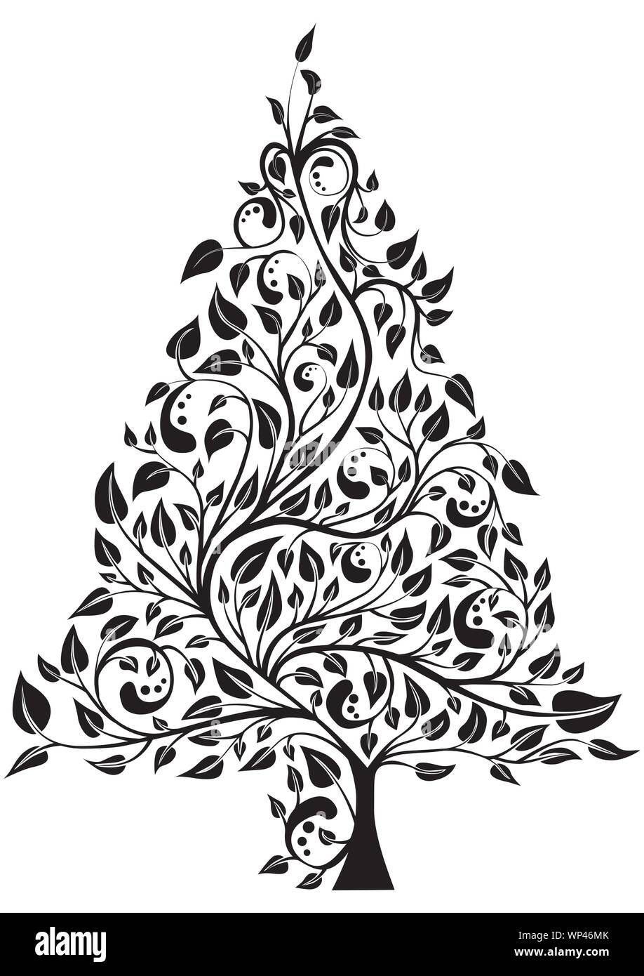 Artistic pine tree Stock Vector Image & Art - Alamy