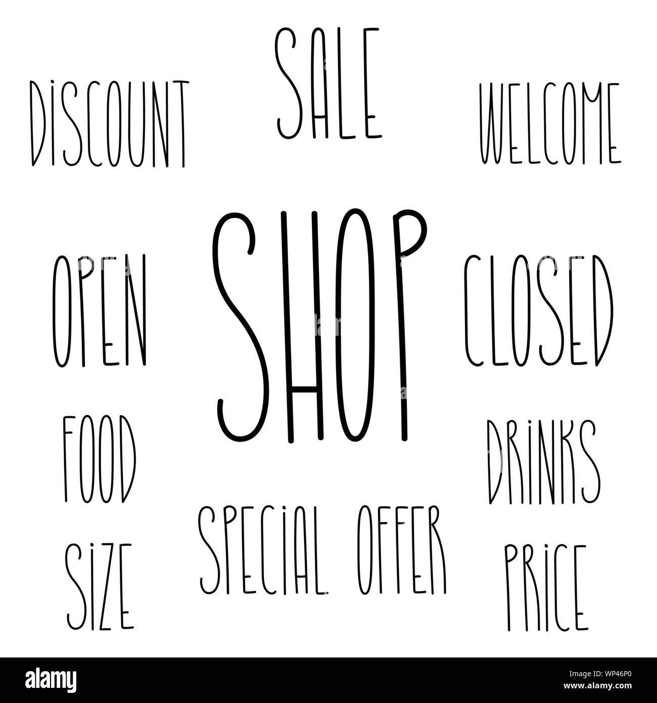 Cafe discount Stock Vector Images - Alamy