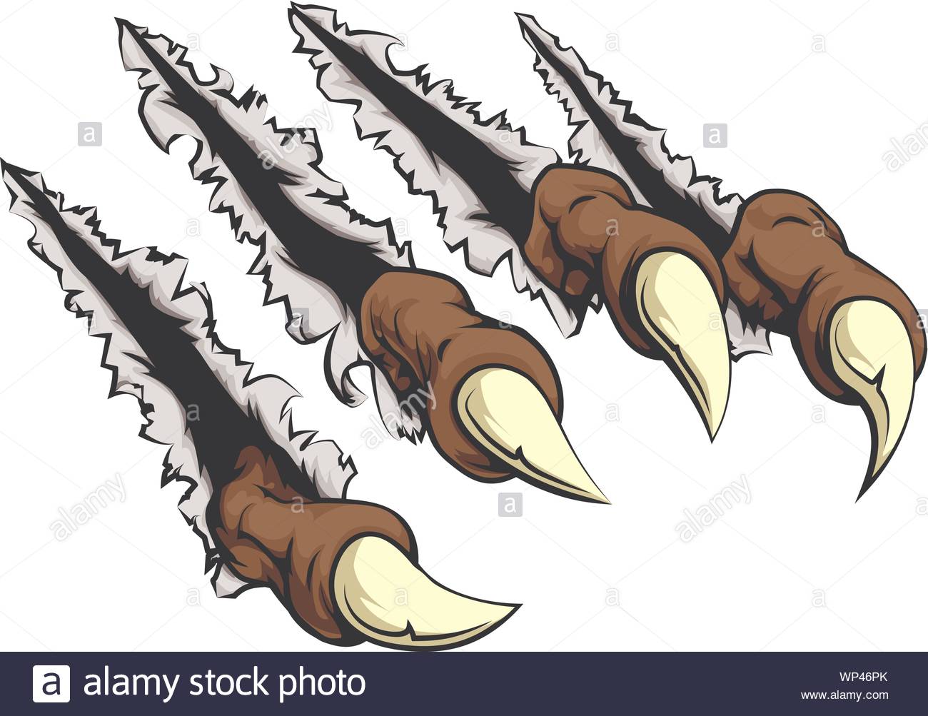 Illustration Monster Claw Hand Scratch High Resolution Stock ...