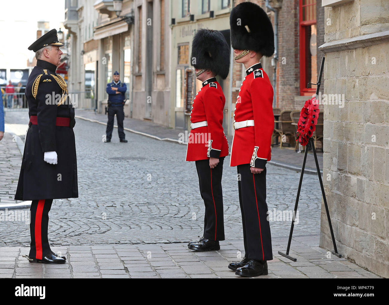 The Duke of York (left), in his role as colonel of the Grenadier Guards ...