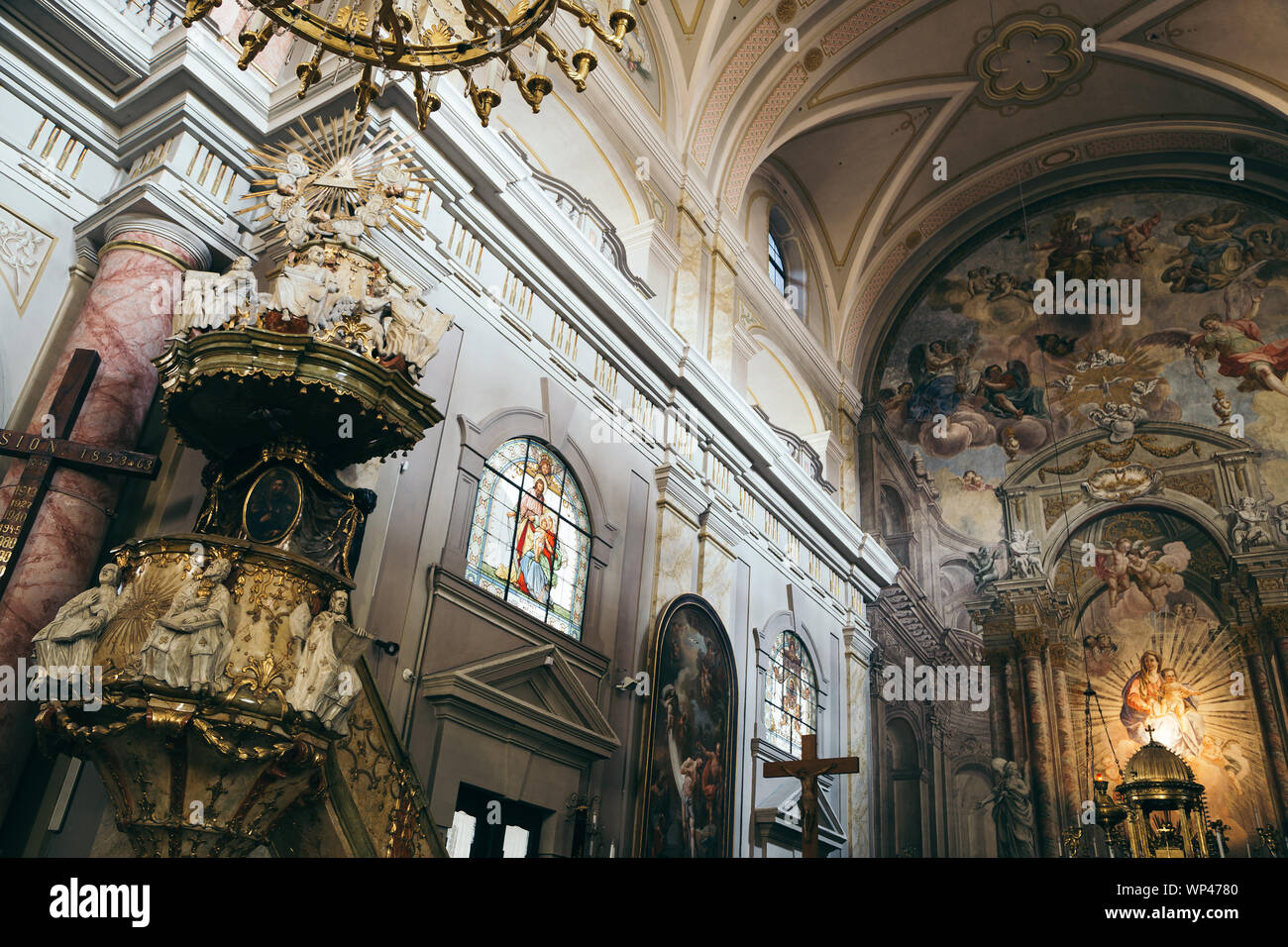 Inside holy trinity cathedral sibiu hi-res stock photography and images ...
