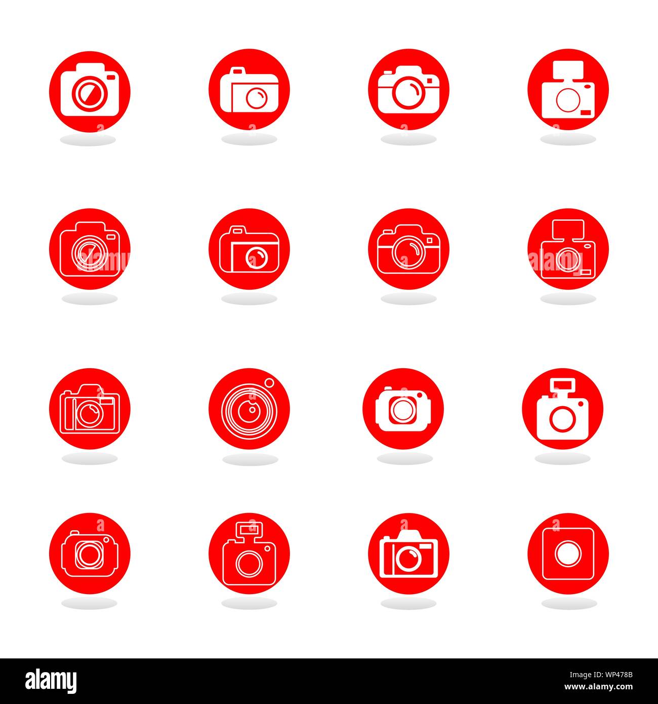A camera vector icon. The sign of a camera. The symbol of a camera ...