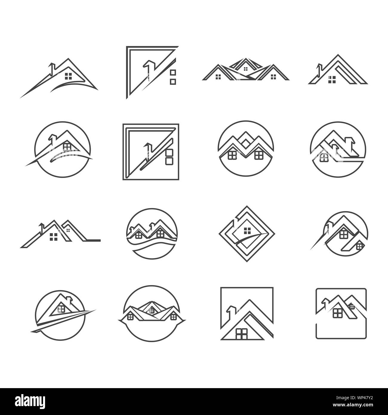 home buildings logo and symbols icons template Stock Vector Image & Art ...
